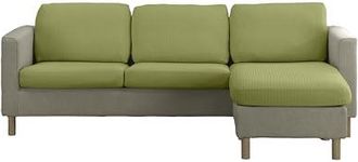 Estoralis | Sumatra | Superelastischer Sofa-Sitz- und Rückenkissenbezug | Maximale Anpassungsfähigkeit | Farbe - C/ 05 Grün | Größe M (zwischen 50-85 cm x 65-95