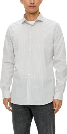 s.Oliver Slim: Hemd aus Baumwollmix