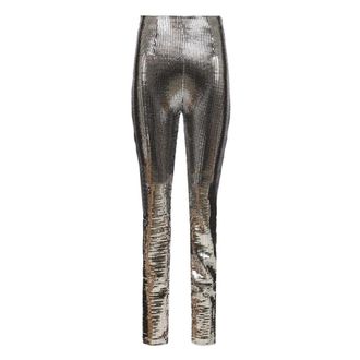 Maison Margiela Metallized Leggings - - Trousers - Damen - Grau - M