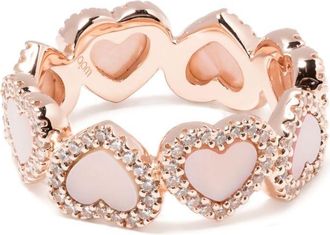 APM Monaco Ring mit Herzmotiv - Rosa