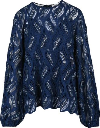 Essentiel Femme, Blouses et Chemises, Bleu, Taille: 40 FR Blusa traforata