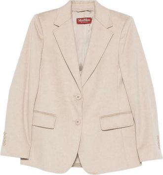 Max Mara Casualjacke - Wei&szlig;