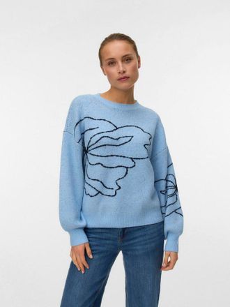 Vero Moda Strickpullover AWHEART LS O-NECK KNIT NOOS