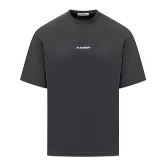 Jil Sander Plus Logo Active T-Shirt - - Tops - Herren - Schwarzk - S