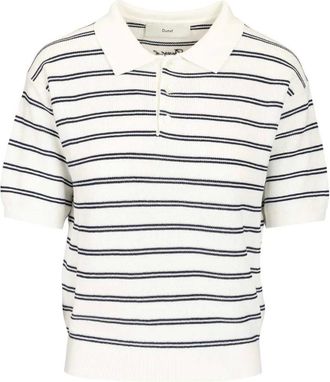 Dunst Femme, Pulls, Multicolore, Taille: 40 FR Haut Polo Tricot&eacute; &agrave; Rayures