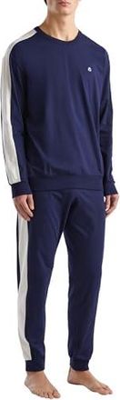 Benetton Pig(Maille + Pant) 30964p026 Ensemble de Pijama, Bleu Nuit 252, L Hommes