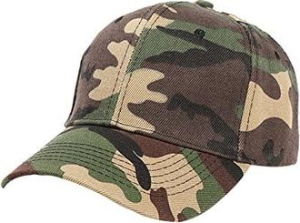 Generic Casquettes de camouflage pour hommes, femmes, pour lext&eacute;rieur, casquettes, visi&egrave;res horizontales, pour casquettes de baseball, vert militaire, Taille 
