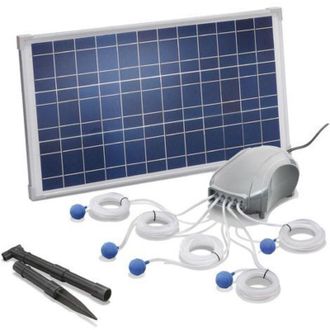 Esotec Solar Teichbel&uuml;fter 25W 600l/h Pumpe Teichbel&uuml;ftung Sauerstoff 101076