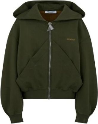 The Attico Femme, Sweatshirts et sweats &agrave; capuche, Vert, Taille: 42 FR SweaT-shirt z fermetureure &eacute;clair