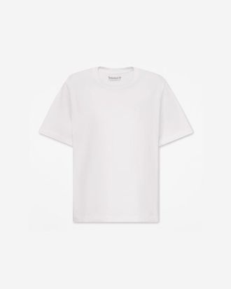 Timberland Crafted Kurzarm-T-Shirt mit Rundhalsausschnitt f&uuml;r Damen in Wei&szlig;, Damen, Wei&szlig;, Gr&ouml;&szlig;e