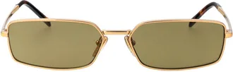 Prada Lunettes De Soleil - Or