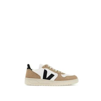 Veja Chromfreie Ledersneakers mit Gummilogo - - Shoes - Damen - Mehrfarbig - 36 EU