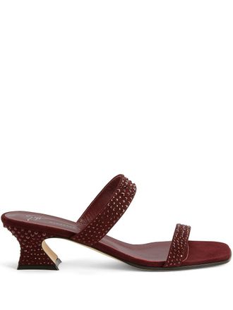 Giuseppe Zanotti Aude Strass Sandalen 45mm - Rot