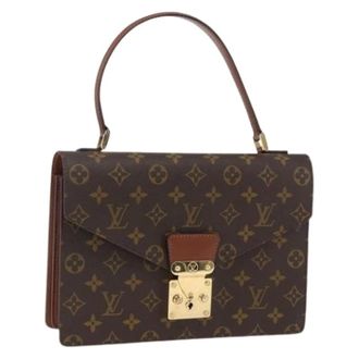 Louis Vuitton Sac &agrave; main vintage en toile Pre-owned - Femme - Pre-owned - Brun - Taille: ONE Size