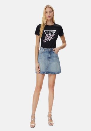 Guess T-Shirt T-Shirt LOVE TRIANGLE Kurzarmshirt (1-tlg., 1)