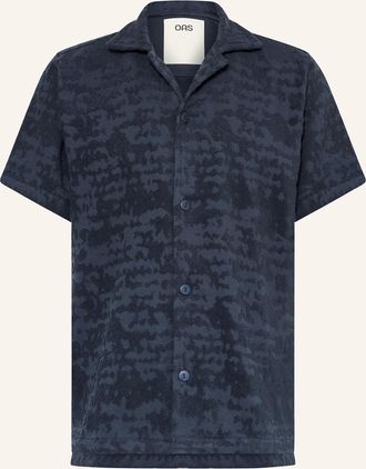 OAS Oas Resorthemd Night Lagoon Comfort Fit Aus Frottee blau