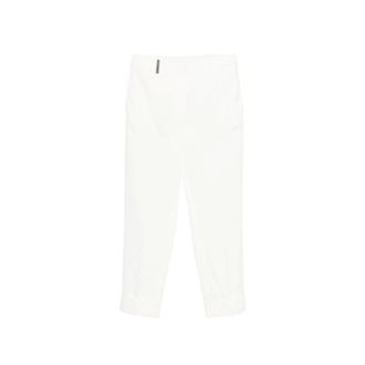 PESERICO Femme, Pantalons, Blanc, Taille: 42 FR Pantalon &agrave; revers