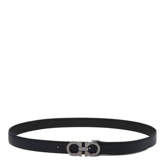 Ferragamo Homme, Accessoires, Noir, Taille: 105 CM Ceinture Gancini