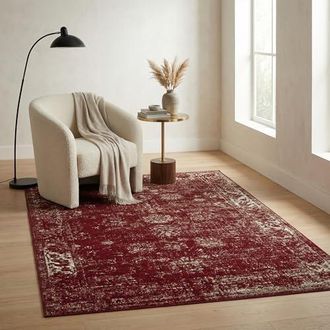 Unique Loom Sofia Traditioneller Teppich, Burgunderrot, 274 x 366 cm