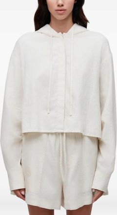 Osklen veste Bordado Concha à capuche - Blanc
