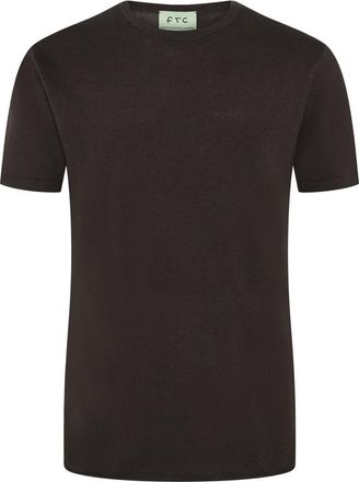 FTC Feinstrick-T-Shirt aus einem Baumwolle-Kaschmir-Mix in