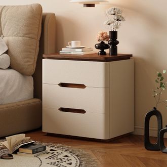 Generic Nachttische for Schlafzimmer, Nachttisch Mit Schubladen Und Verstecktem Griff, Komplette Bodenschrankbeine for Arbeitszimmer, Wohnzimmer