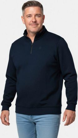 Boston Park Sweatshirt Troyer Sweat Stehkragen mit Zipper