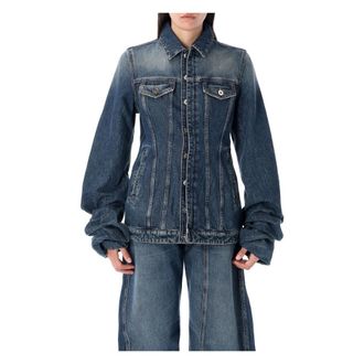 Jean Paul Gaultier Vintage Blaue Denimjacke Oversized Fit - - Jackets - Damen - Blau - XS