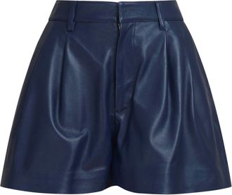 Marni Shorts aus Leder - Blau