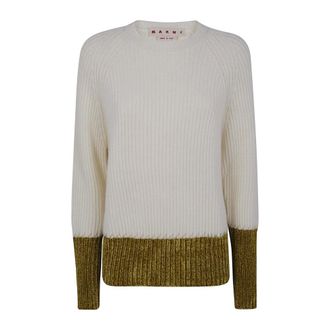 Marni Damen, Strickwaren, Wei&szlig;, SGr&ouml;&szlig;e