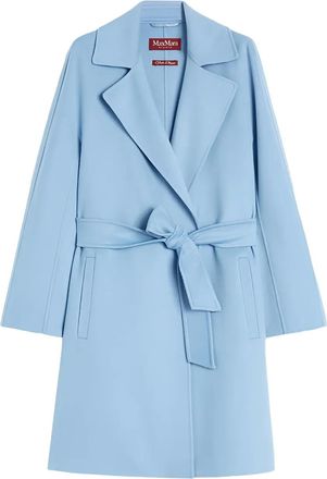 Max Mara tie belt coat - Blau