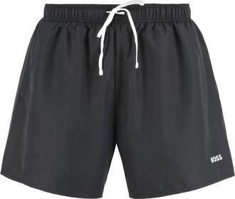 HUGO BOSS Homme, Maillots de bain, Noir, Taille: XL Ensemble plage avec short de bain et serviette
