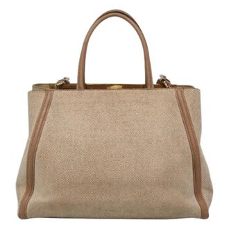 Fendi Sac 2jours Pre-owned - Femme - Pre-owned - Beige - Taille: ONE Size