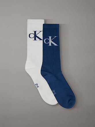 Calvin Klein Lot de 2 paires de socquettes en coton doux et extensible