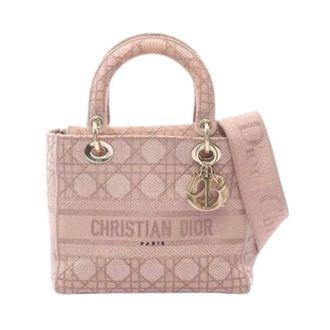 Dior Pre-owned Toile sacs-dior - Femme - Pre-owned - Rose - Taille: ONE Size