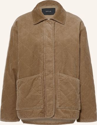 OPUS Overjacket Hekordi Aus Cord braun