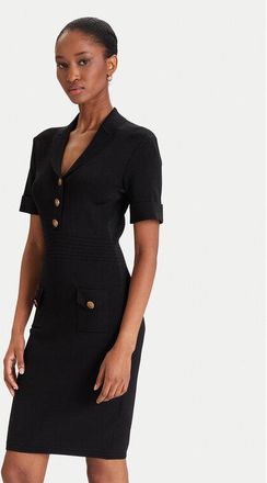 Guess Strickkleid W5YK29 Z0130 Schwarz Slim Fit