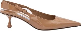 Jimmy Choo London Femme, Chaussures, Beige, Taille: 37 EU Escarpins Slingback Amel 50