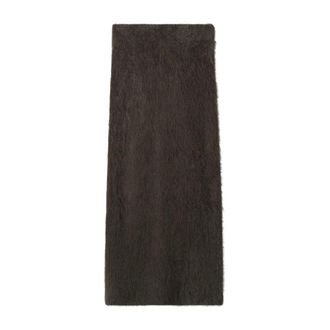 Soft Goat Cashmere Maxi Rock - - Skirts - Damen - Braun - XS