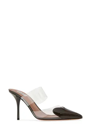 Alaia Le Coeur Mule Heels - Black