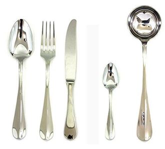 Mepra Mepra Hohlgriff Roma Besteckset, 49 Stück, Silber