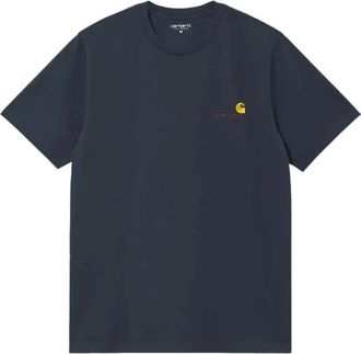 Carhartt Work in Progress Homme, Tops, Bleu, Taille: M T-shirt avec logo