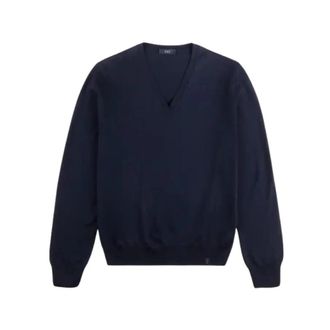 Fay V-Ausschnitt Strickware - - Knitwear - Herren - Blau - S