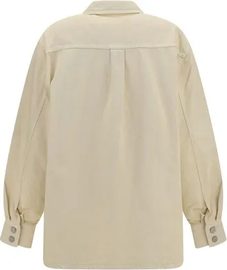 Magda Butrym Denim Overshirt Shirt - Beige