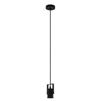 Eglo Pendelleuchte Esstisch Calari, minimalistische Hängelampe für Wohnzimmer und Esszimmer, Esszimmerlampe aus Metall in schwarz, Lampe hängend mit E27 Fa