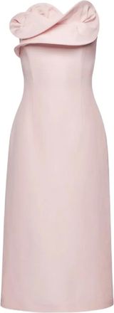 Magda Butrym ruffled strapless dress - Rosa