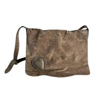 Gucci Sac bandouli&egrave;re en daim Pre-owned - Femme - Pre-owned - Beige - Taille: ONE Size