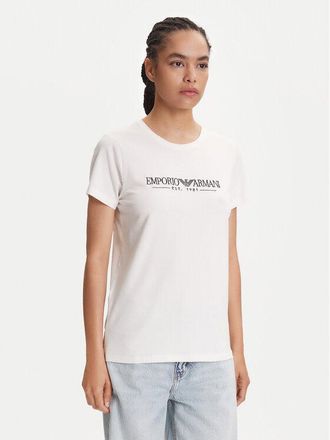 Emporio Armani T-Shirt EW000408 AF10881 U1131 Wei&szlig; Regular Fit