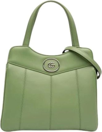 Gucci Pre-owned Petite GG Tote - Femme - Pre-owned - Vert - Taille: ONE Size