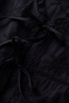 Next Blusentop &Auml;rmelloses Oberteil mit Stickereien, Palmen (1-tlg)